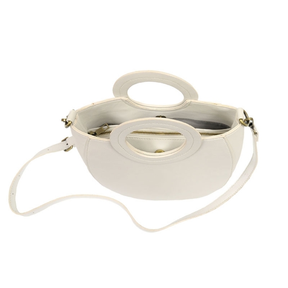 Joy Susan | Bags | Coco Circle Handle Handbag White | Poshmark
